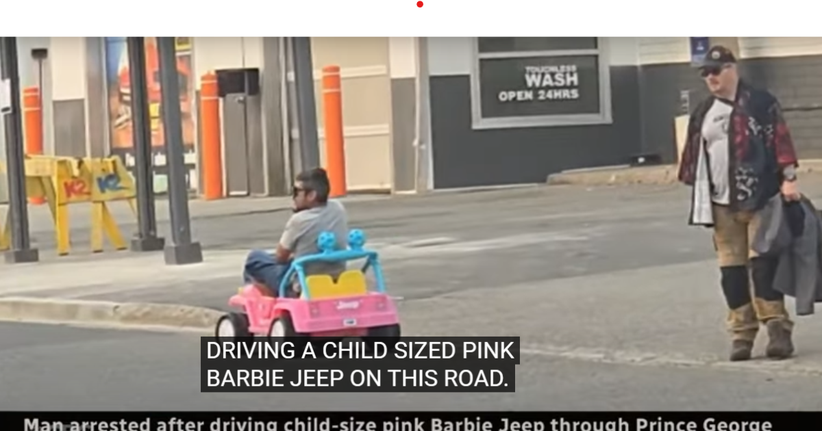 Canadian Man Busted for DUI After Driving Barbie Jeep in Traffic ...