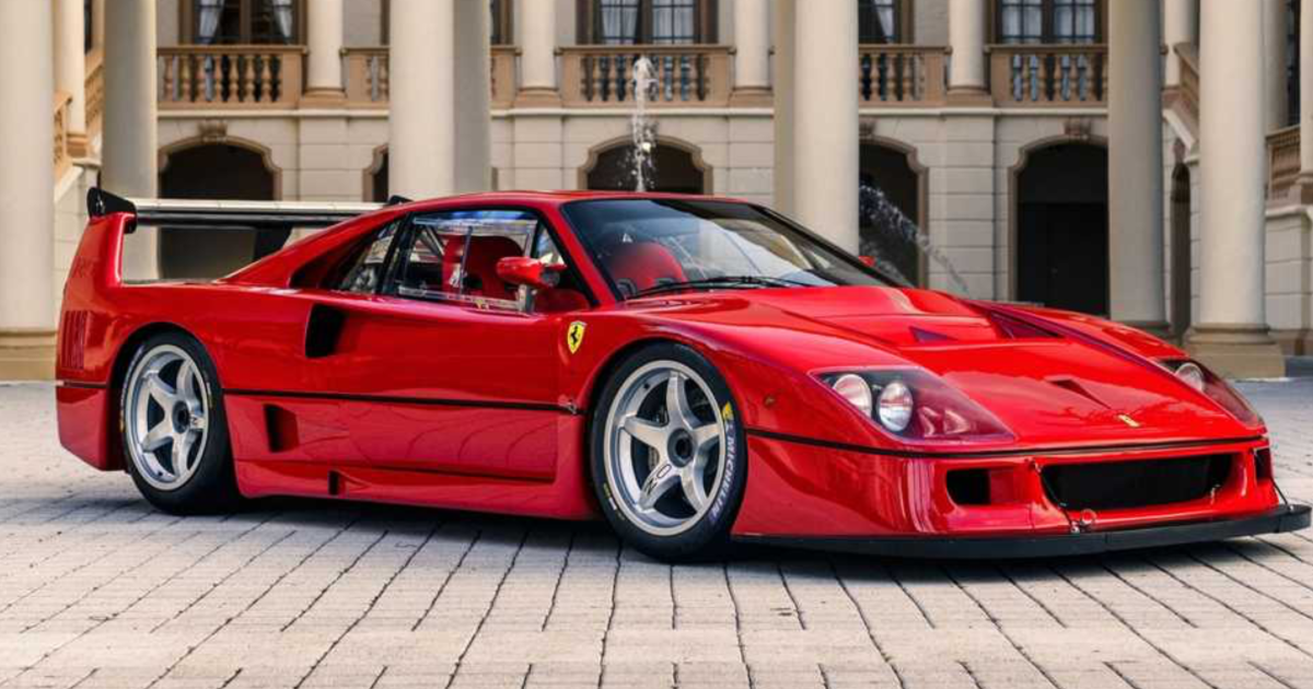 This 760-HP Ferrari F40 Is A Limited-Edition Race-Spec Version For Sale ...