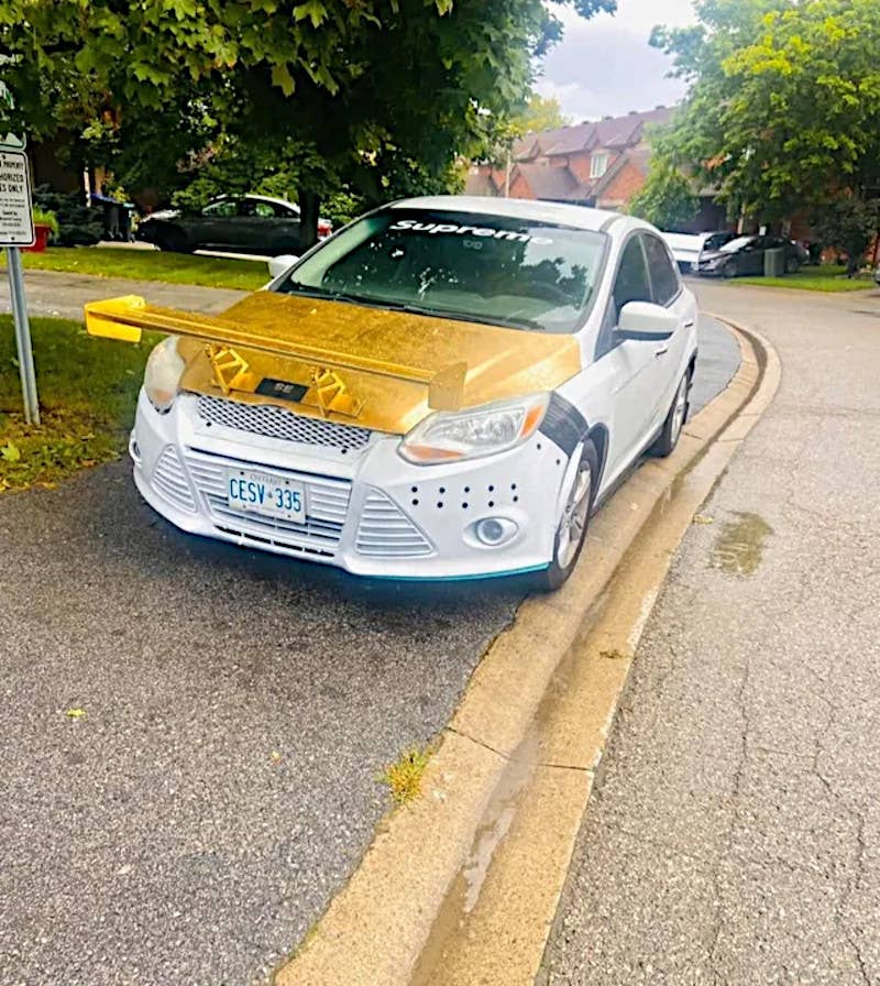 Aerodynamic mod gone wrong for this poor Ford Focus - AxleAddict