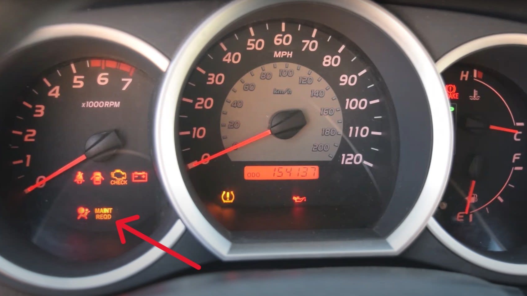Reset Maintenance Light on Toyota Tacoma (1995–2023 Guide) - AxleAddict