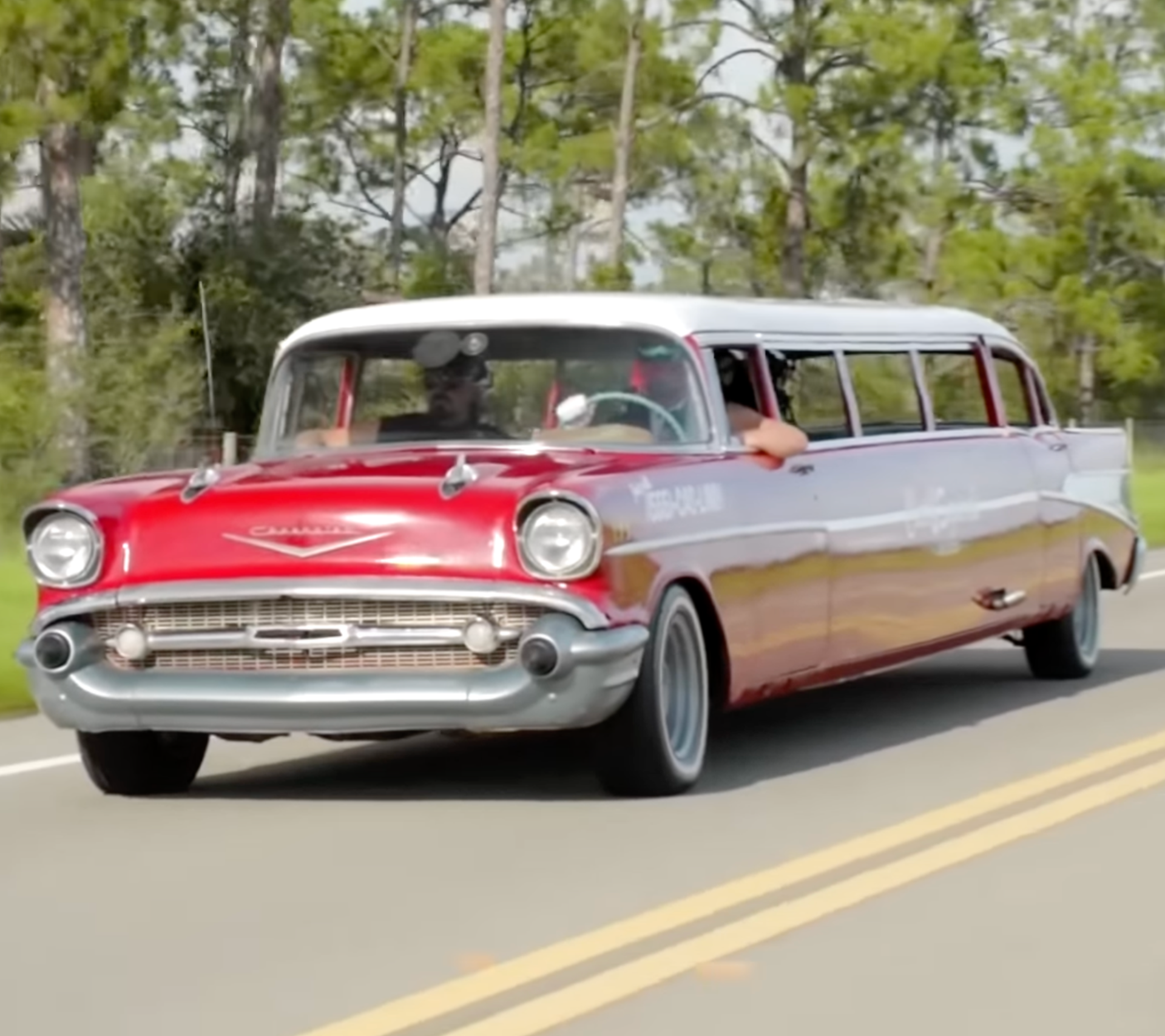 1957 Chevy Bel Air Turns Into A 1,500-HP Supercharged Limousine ...