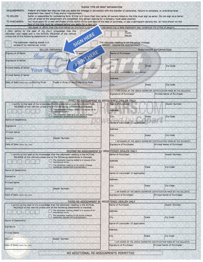 What Does a Car Title Look Like? Examples by State - AxleAddict