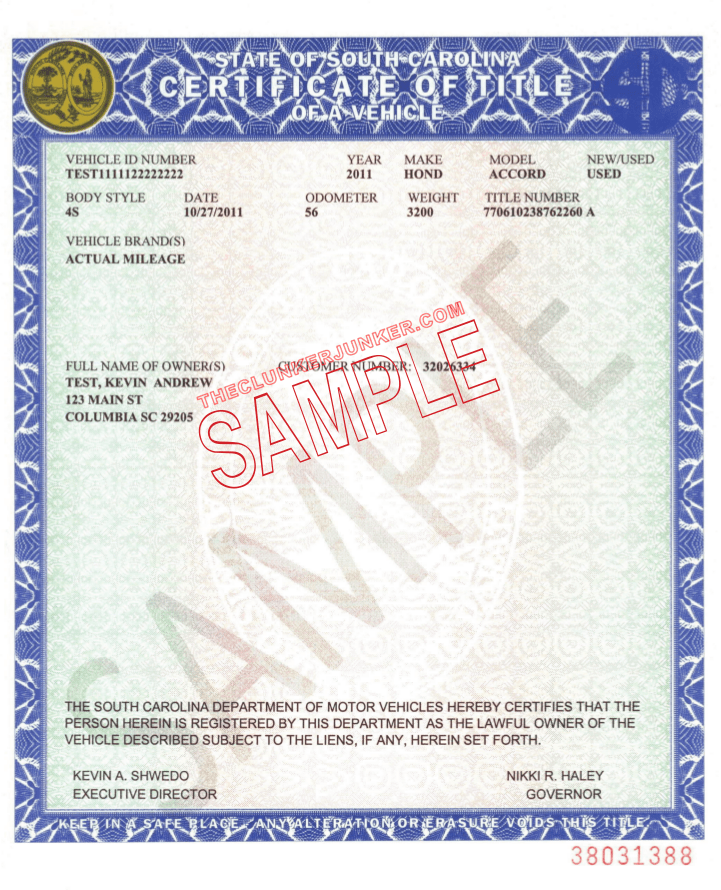 What Does a Car Title Look Like? Examples by State - AxleAddict