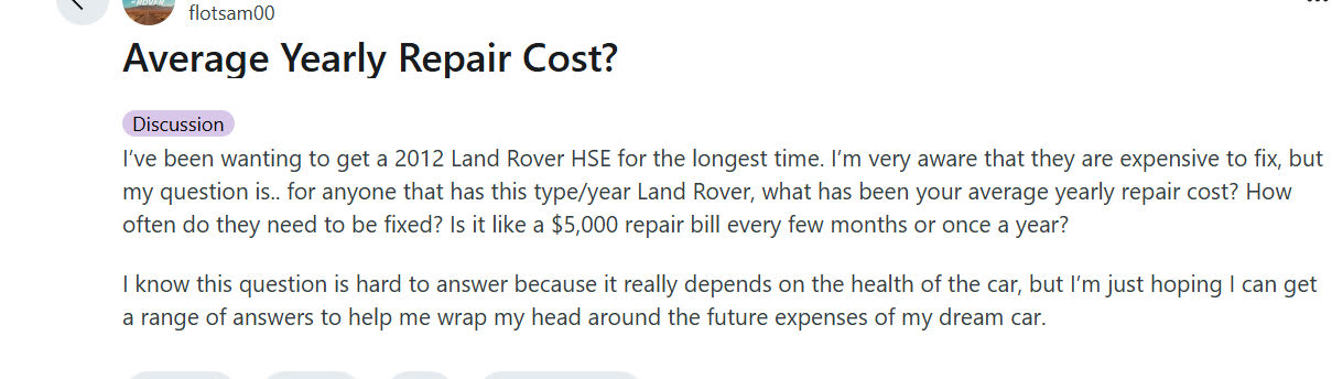 Land Rover Maintenance Cost: How Much It Really Costs to Maintain a ...
