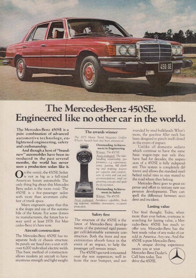 Mercedes-Benz Slogans Through the Years: The Best or Nothing - AxleAddict