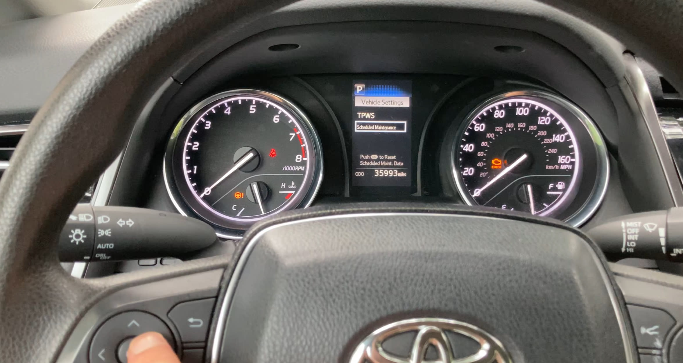 How to Reset Maintenance Light on Toyota Camry (2017–2025) - AxleAddict